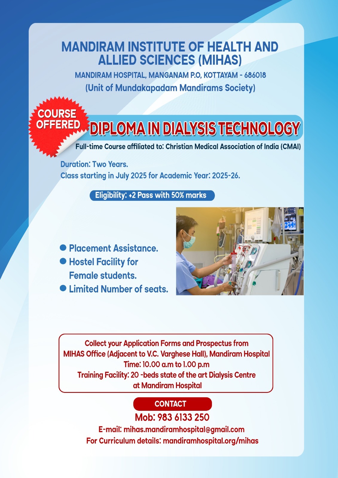 Mandiram Institute of Health & Allied Sciences (MIHAS) - Mandiram Hospital